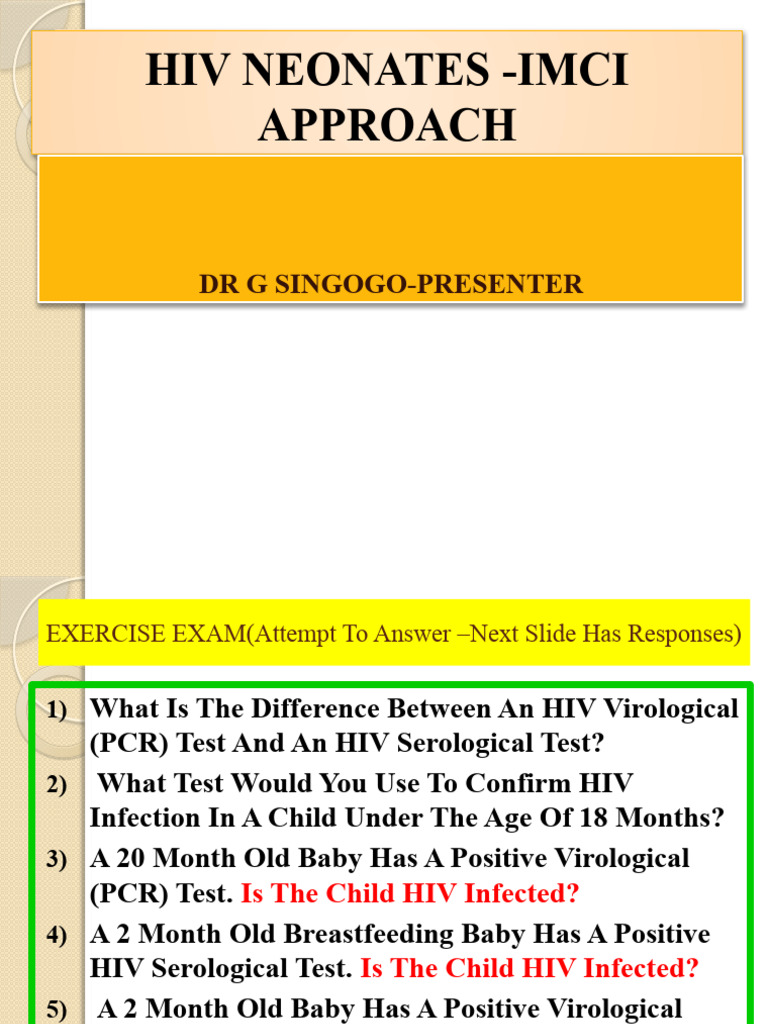 Neonatal Hiv3 | PDF | Virology | Hiv