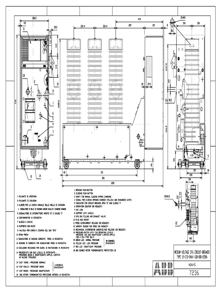 Abb MV CB Sf6 Tn7236 | PDF