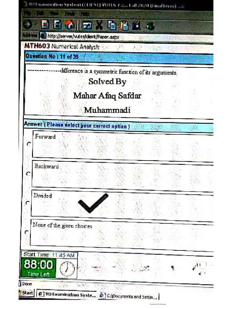 MTH603 Current Final Term | PDF MTH603 Current Final Term | PDF