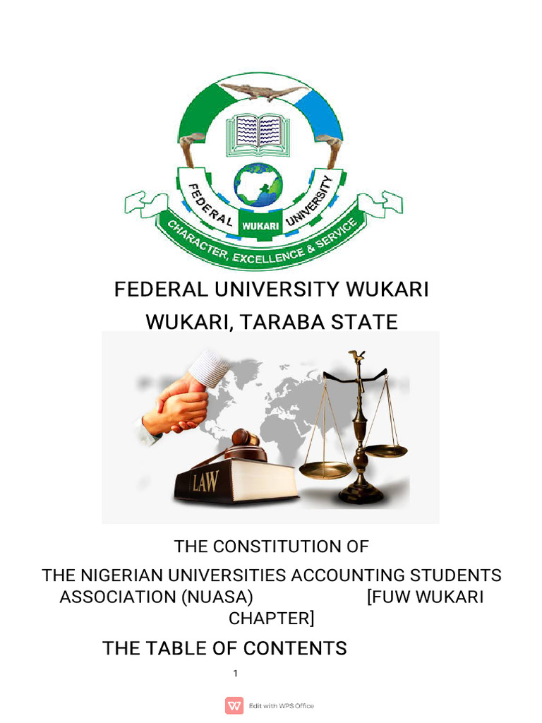 NUASA Constitution Overview | PDF