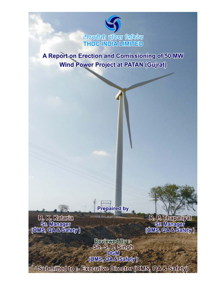 50MW Wind Power Project Overview | PDF