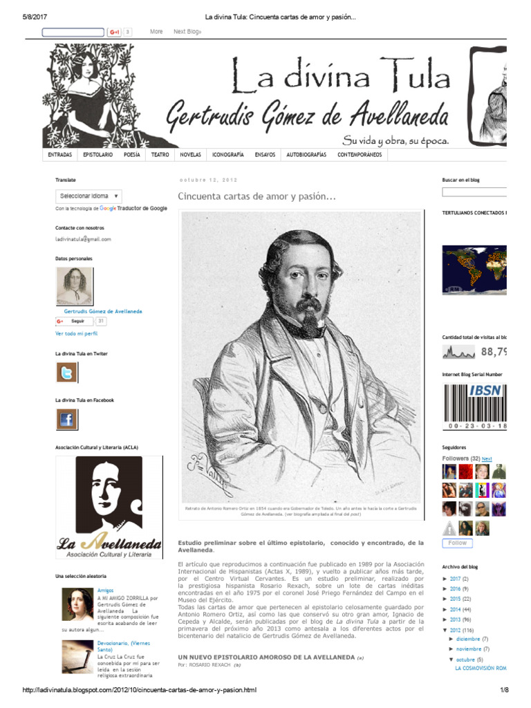 La Divina Tula - Cincuenta Cartas de Amor y Pasión. | PDF | Amor | Cuba