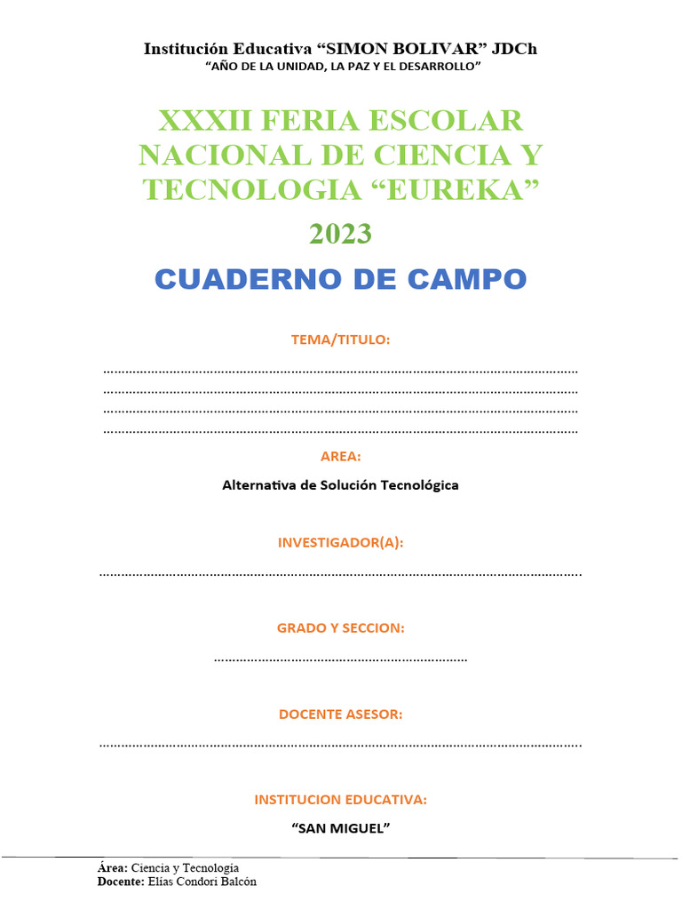 Fencyt 2023 - Alternativa de Solucion Tecnologica | Descargar gratis PDF | Science | Cognición