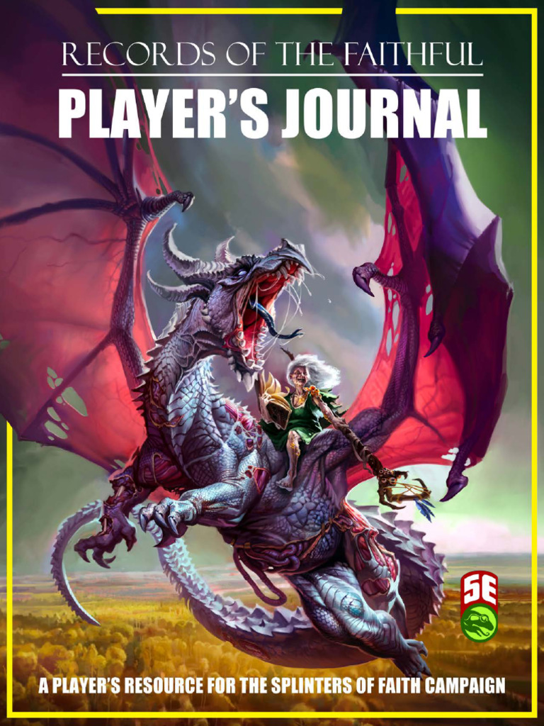 Splinters of Faith 5E Players Journal | PDF | Blade | Sword