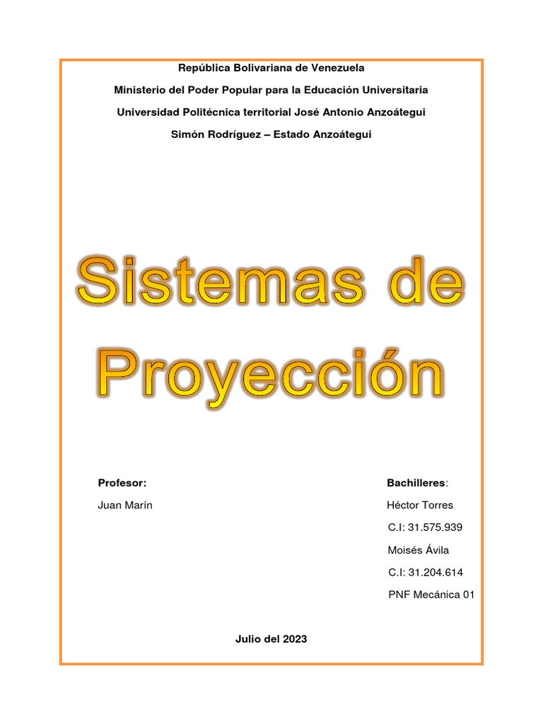 Sistema de Proyecciones | PDF | Diseño gráfico | Science