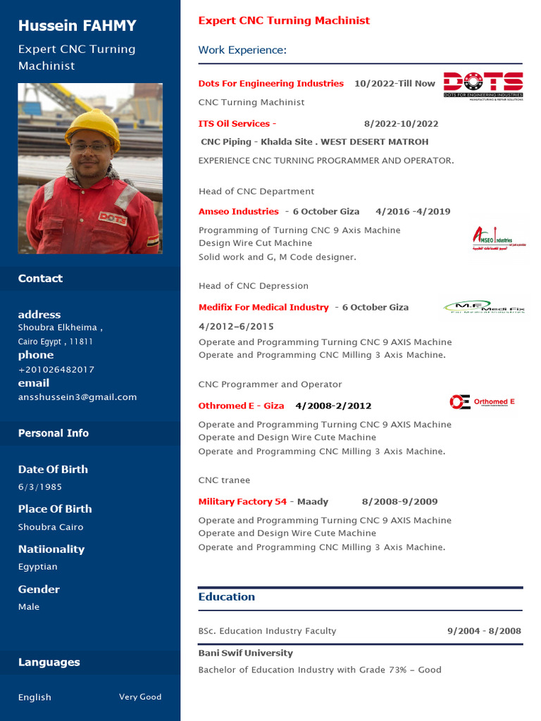 CV Hussein 2024 | PDF