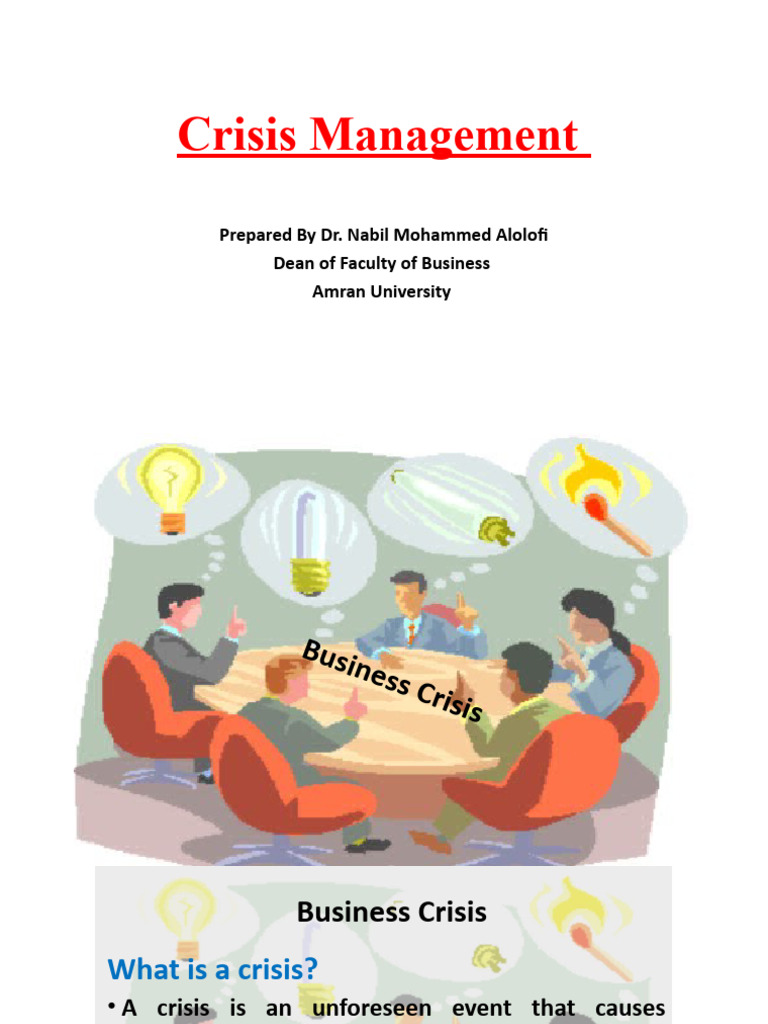 Crisis Management | PDF