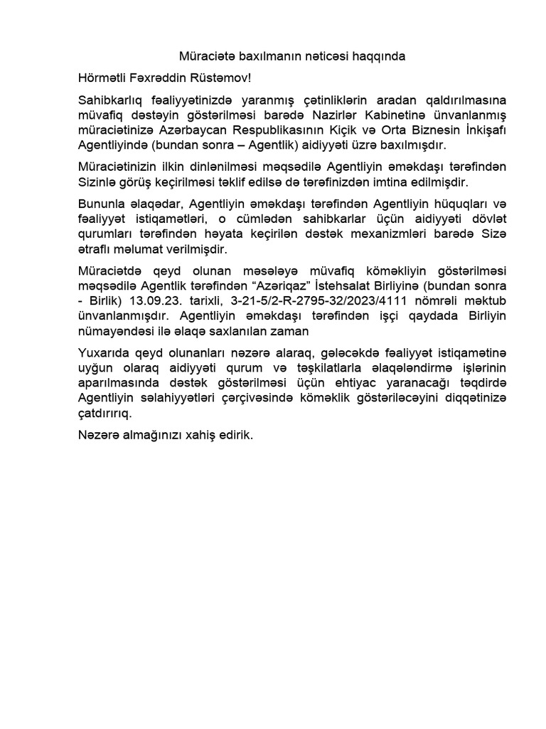 Cavab | PDF