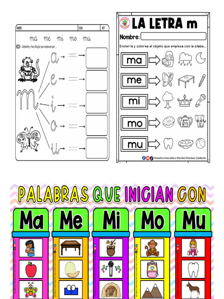 Actividades Con M Pdf