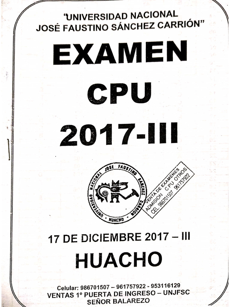 Cpu 2017 Iii | PDF