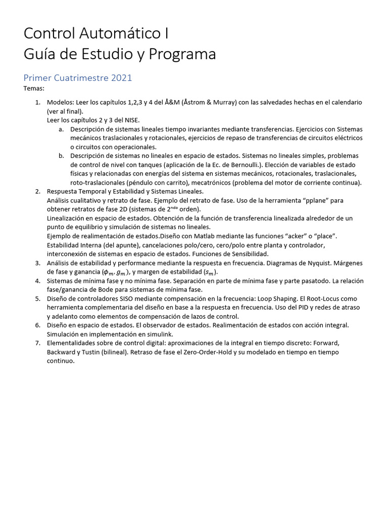 Ejercicios Control | PDF