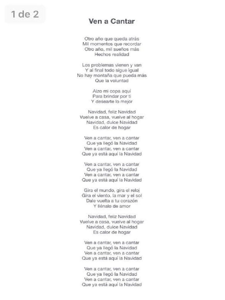 Ven A Cantar | PDF