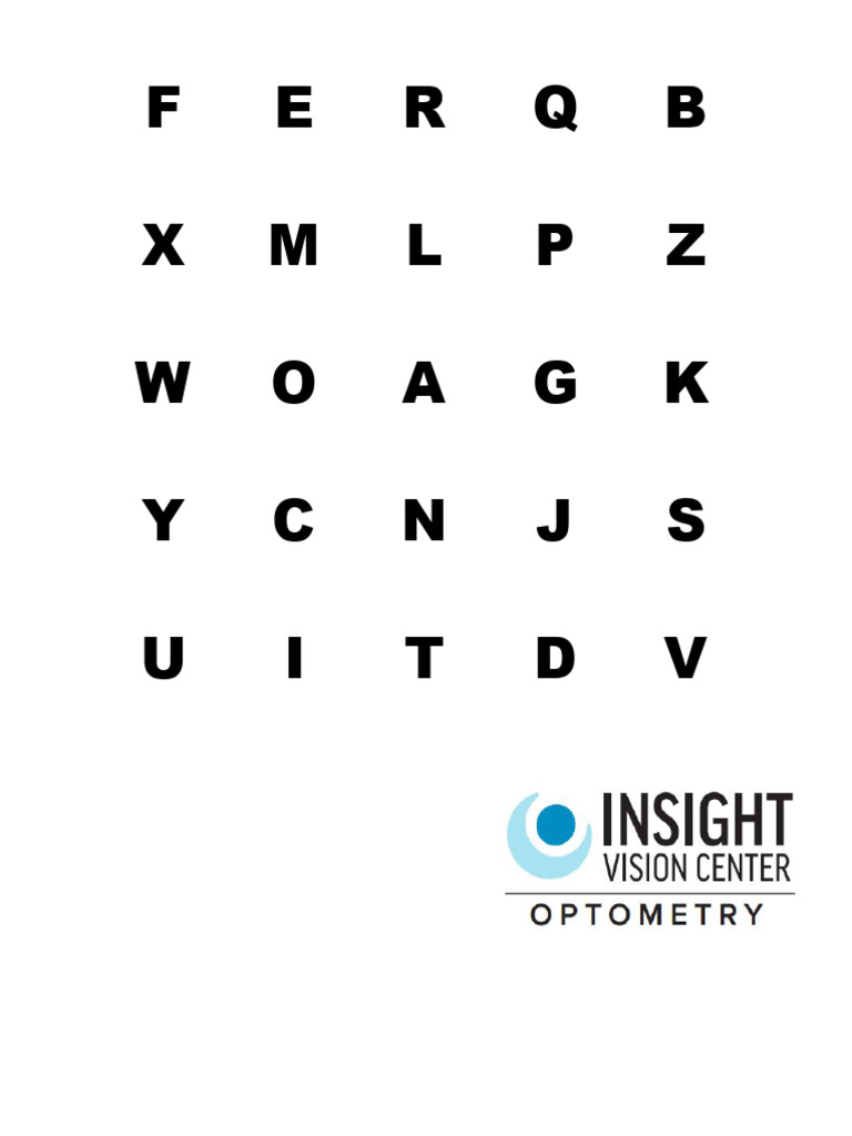 5x5 Chart (Large) | PDF