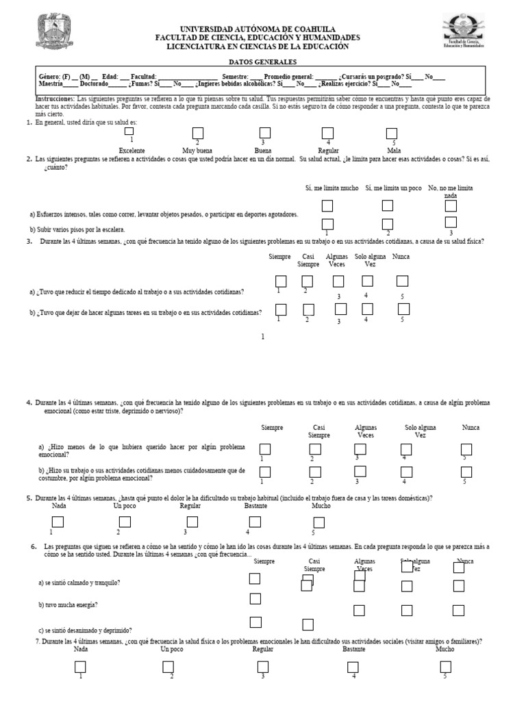 Instrumento SF-12 | PDF