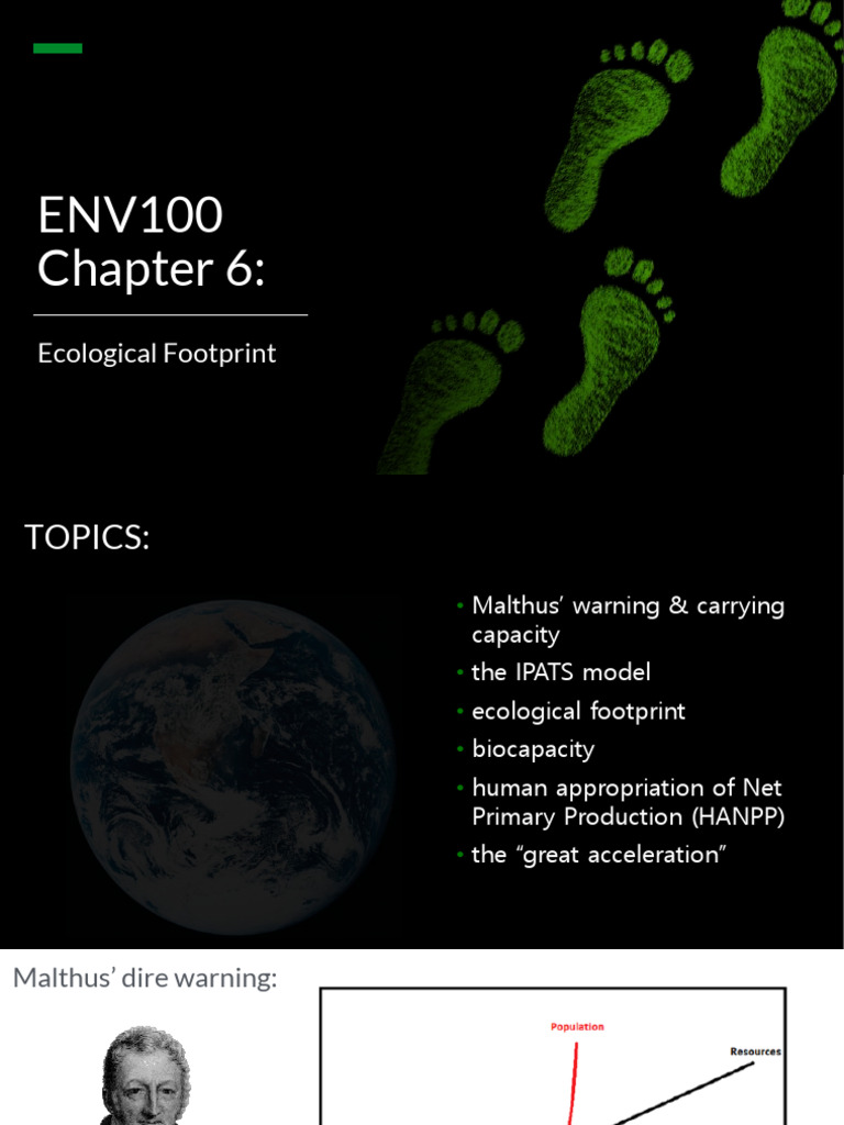 ENV100 Quiz One Slides | PDF | Ecology | Human