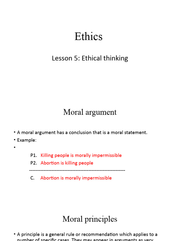 Lesson 5 | PDF | Fallacy | Argument