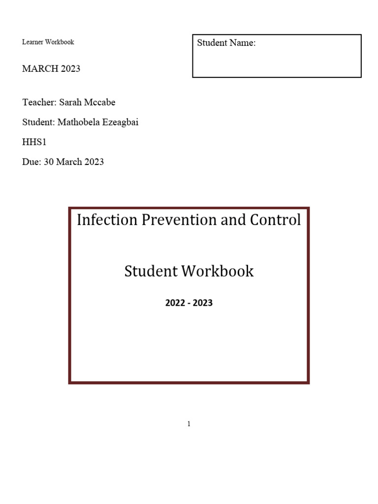 Infection (Ipc) 1 | PDF | Hand Washing | Antimicrobial Resistance