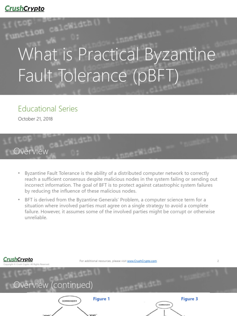 Practical Byzantine Fault Tolerance (PBFT) | PDF | Information Technology | Information ...