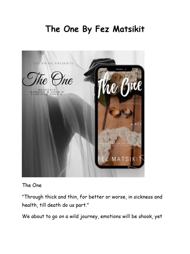 The One by Fez Matsikit | PDF
