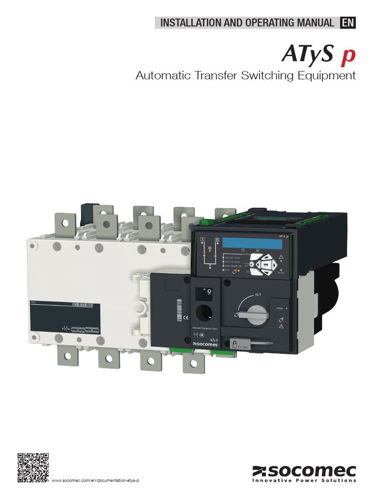 Atys P Automatic Transfer Switching Equipment Installation and ...
