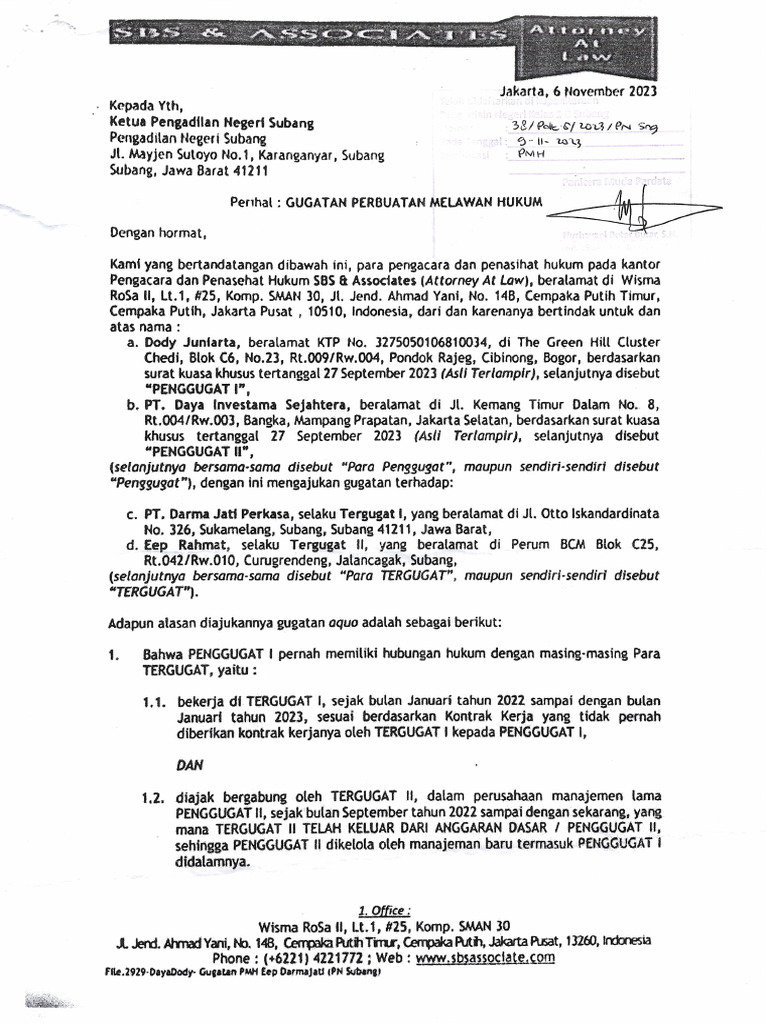 Sbs Associates | PDF