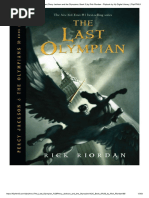 Percy Jackson and The Olympians 05 - The Last Olympians | PDF