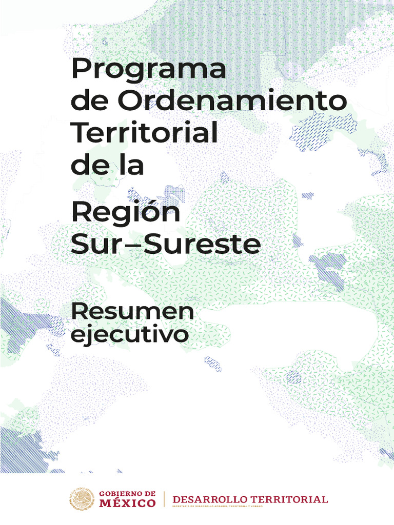 Programa Ordenamiento Territorio Dela Región Sur-Sureste | PDF | México ...