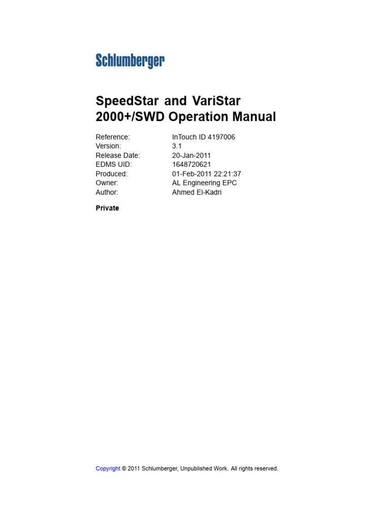 SpeedStar-VariStar-SWD OM 3.1 | PDF | Power Supply | Electrical Wiring