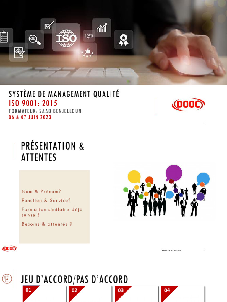 Support Formation ISO 9001 Vs 2015 | PDF