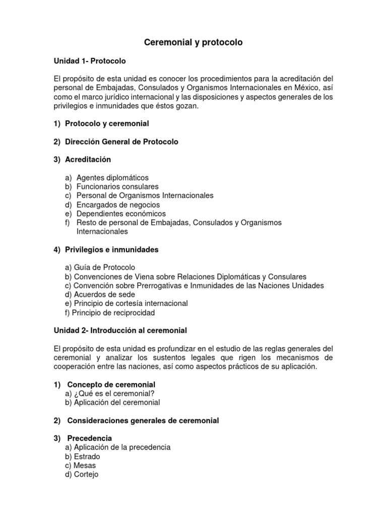 Ceremonialyprotocolo-Programa2018 Lec 8. A | PDF
