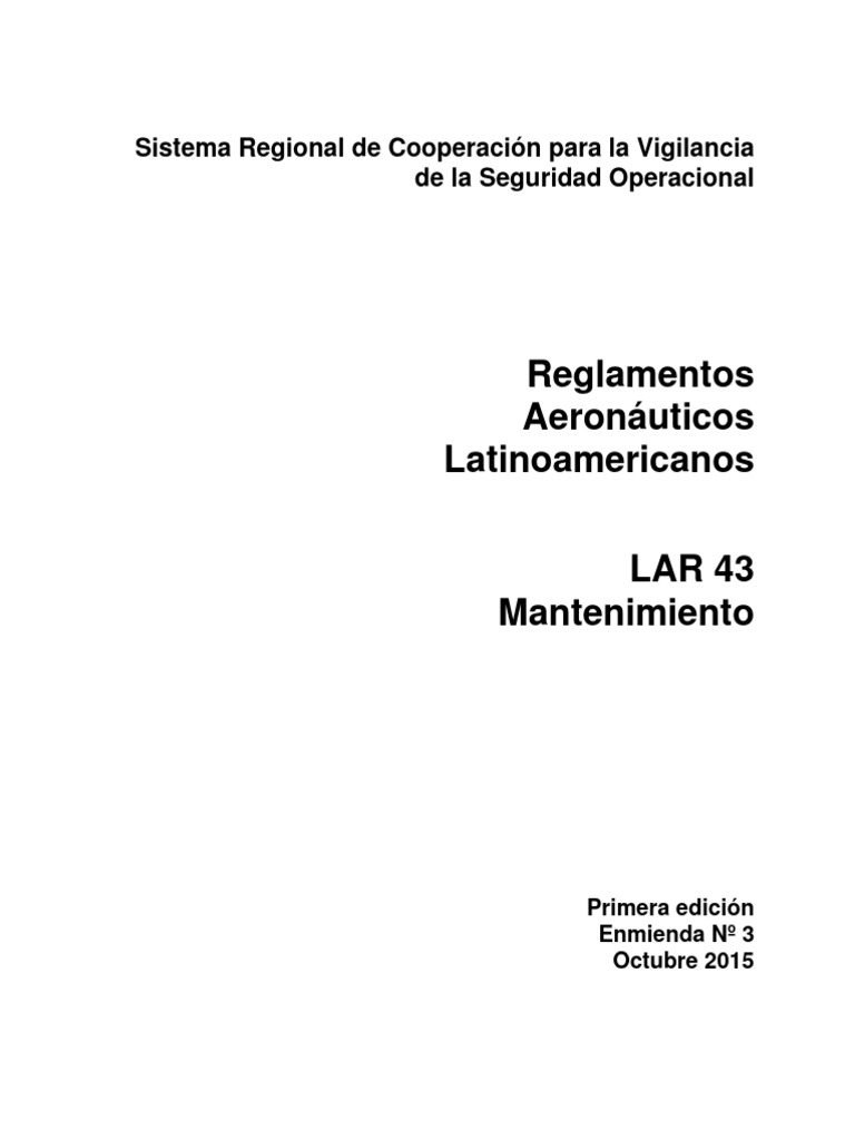 LAR - 43 PrimeraEdic - Enmienda 3 - 2015 | PDF