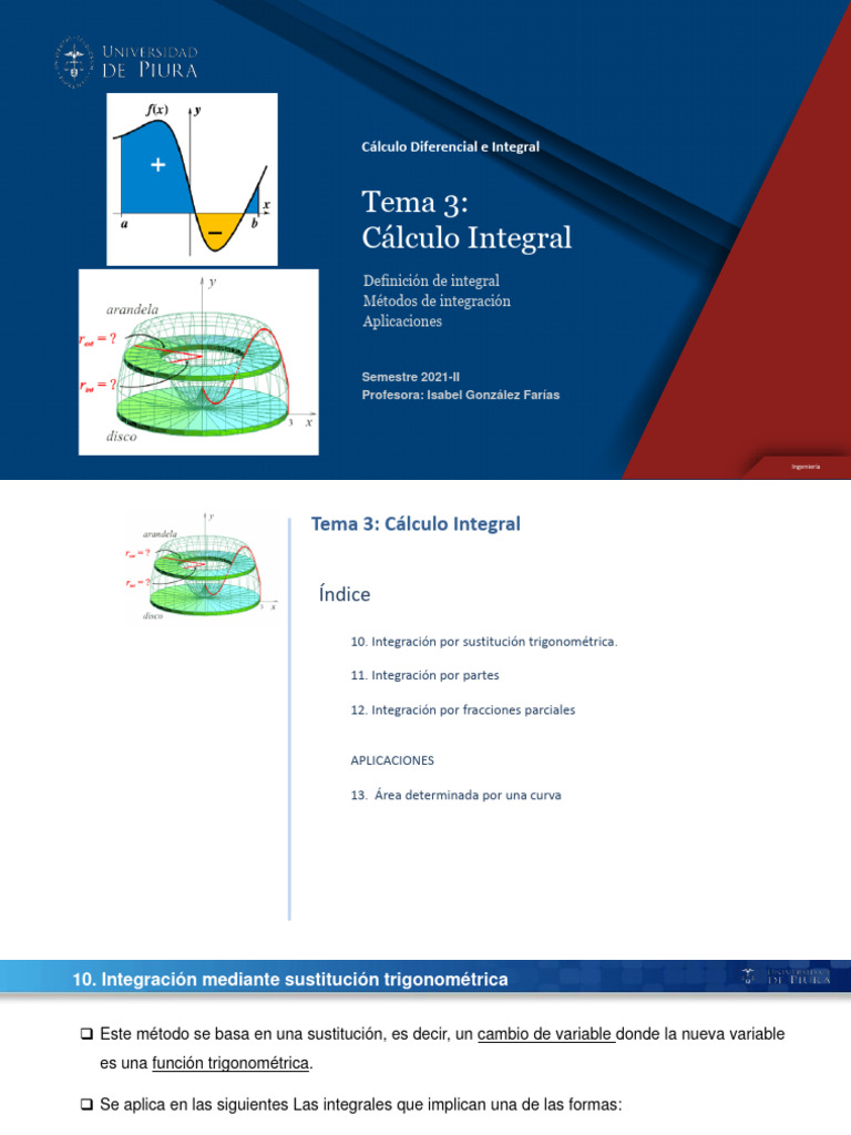 S8 Tema - 3 - Integrales - Hasta Area Una Curva-Zoom | PDF | Integral | Análisis matemático