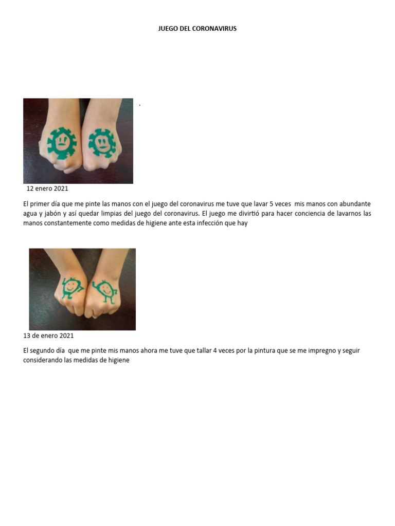 Juego del Coronavirus: Higiene Divertida | PDF | Enfermedades y ...