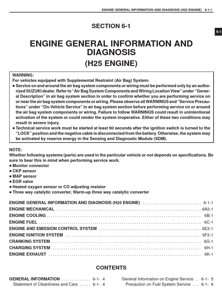 Suzuki H25A Eletrica Mecanica | PDF | Machines | Internal Combustion Engine