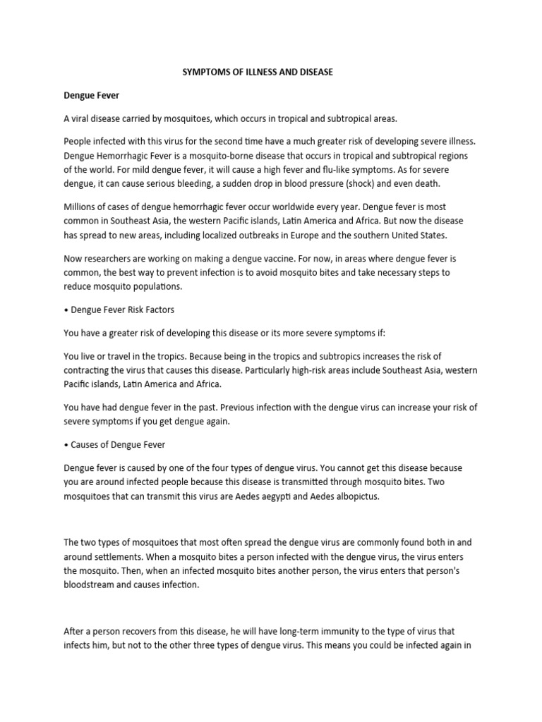 SYMPTOMS OF ILL-WPS Office | PDF | Clinical Medicine | Health Sciences