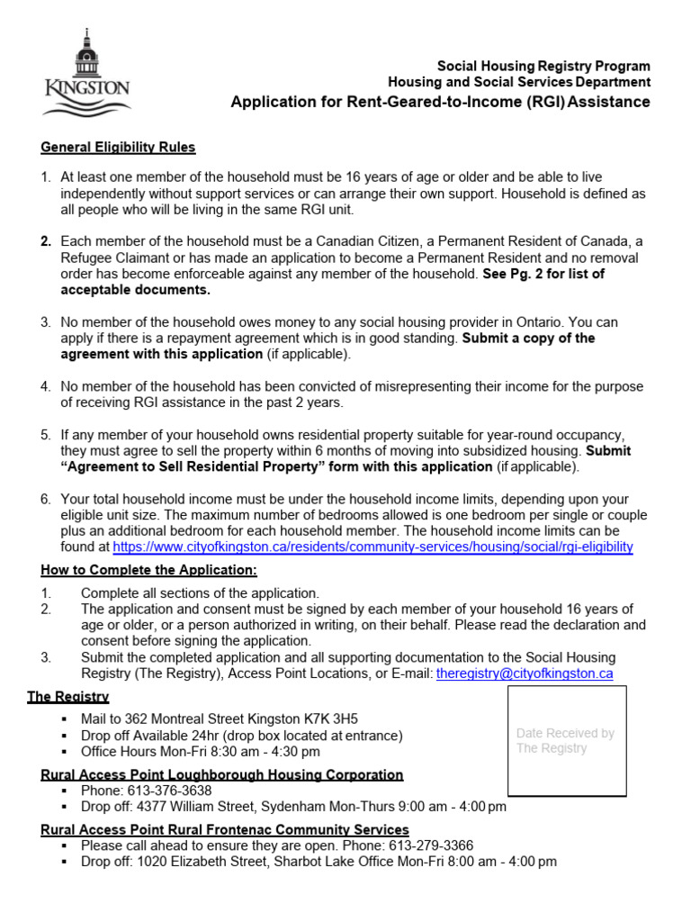 Rent-Geared-to-Income Guide | PDF