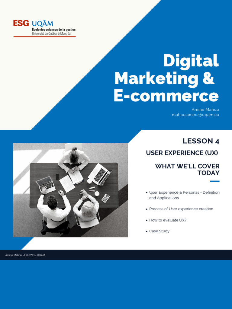 Lesson 4 - User experience | PDF | Usability | User Experience