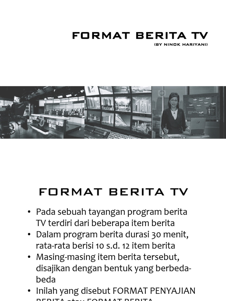 Macam-Macam Format Berita TV | PDF