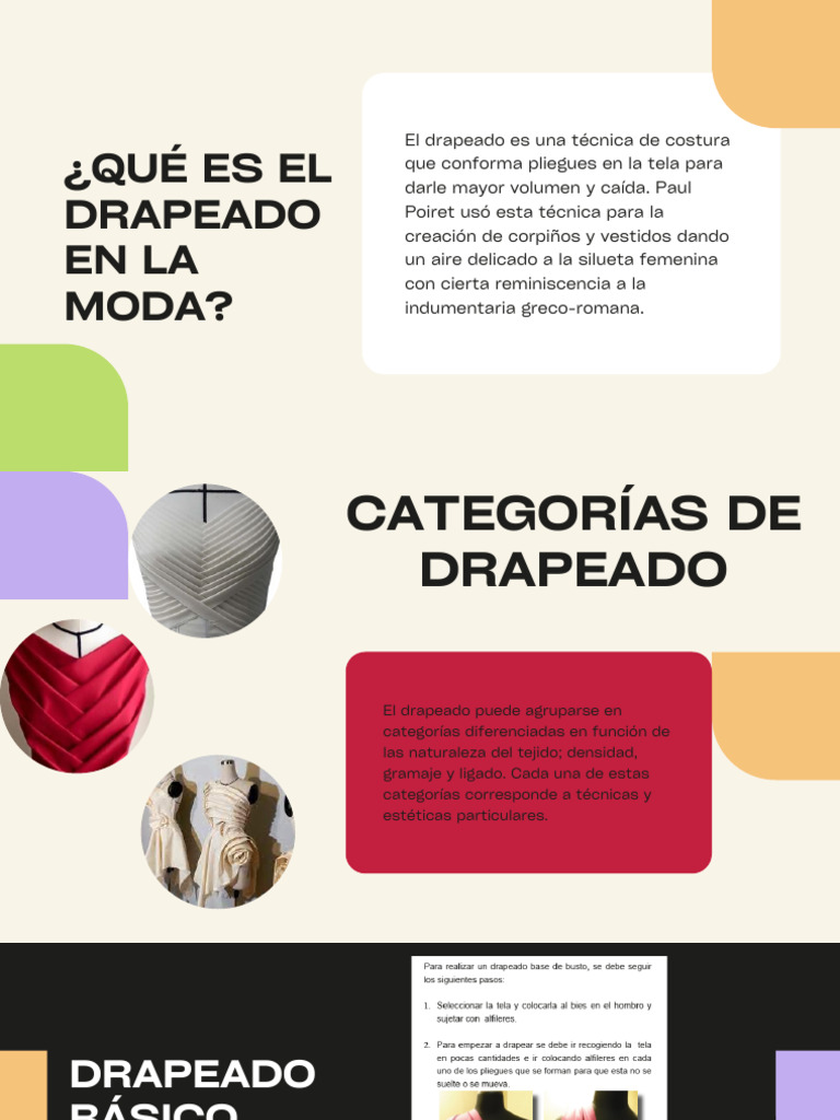 Técnicas de Drapeado | PDF | Hogar, jardinería y bricolaje | Arte