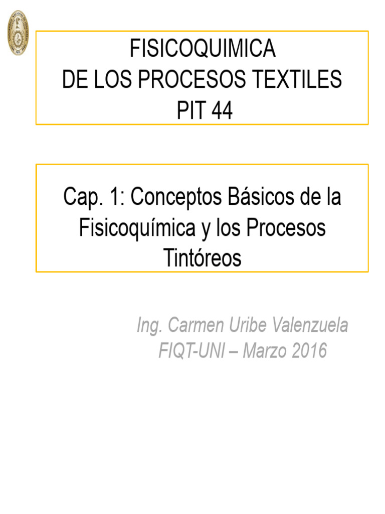 CAP 1 - PIT 44 - Conceptos Básicos - para Imprimir | PDF | Polaridad química | Fuerza intermolecular
