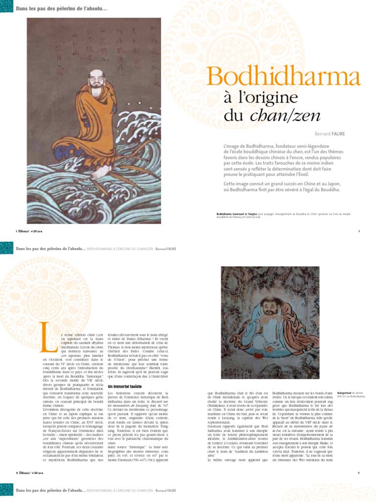 Bodhidharma A Lorigine Du Chan Zen | PDF