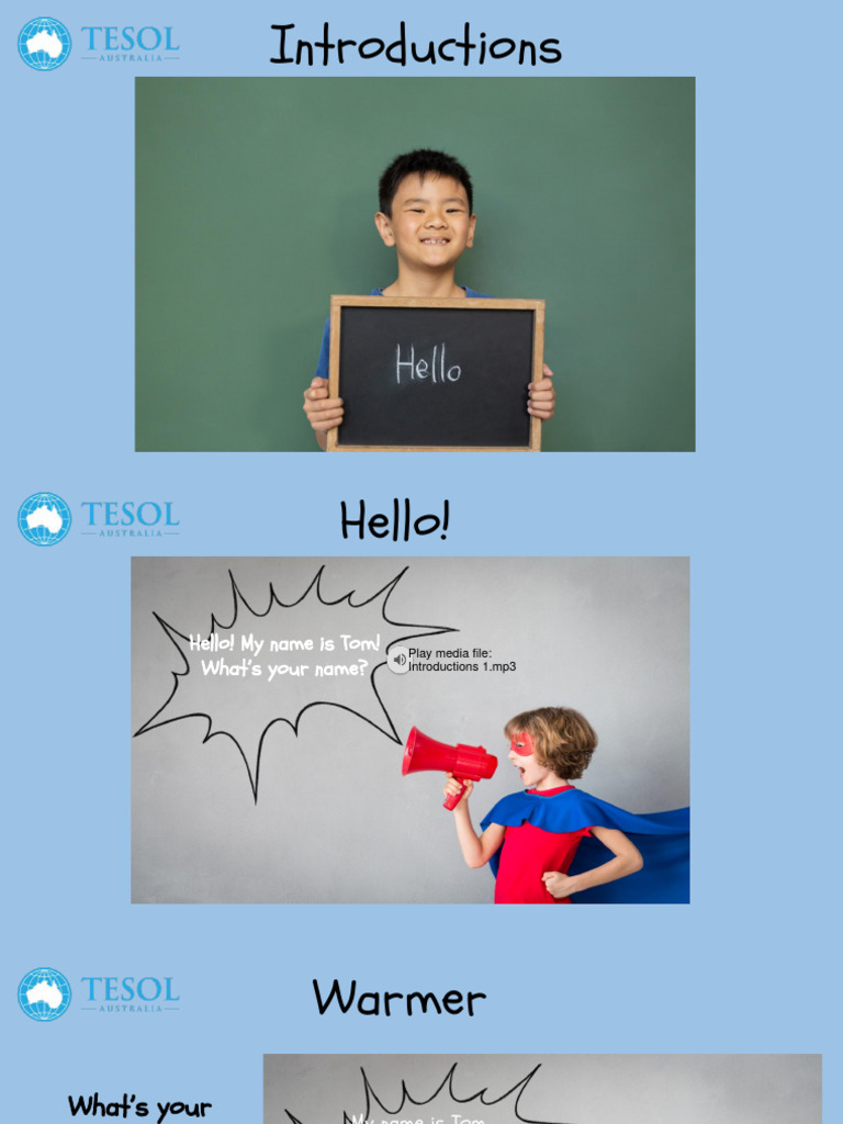 Lesson 1 - Introductions PDF | PDF