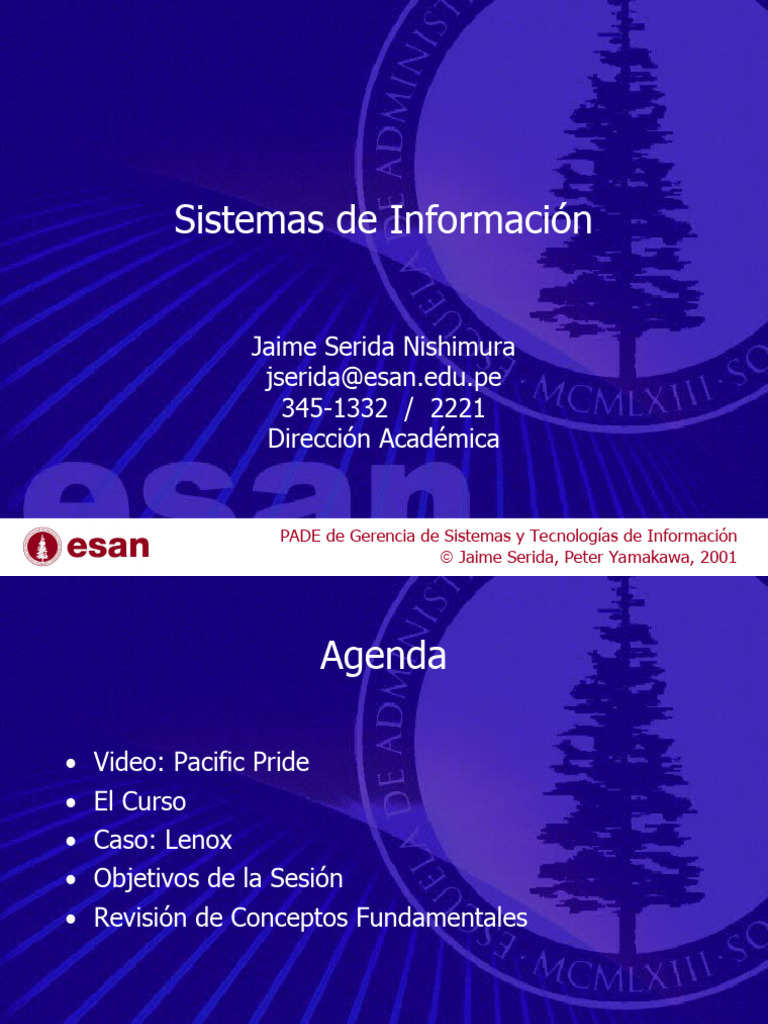 PAGTI 2001 SI - Sesion 1a | PDF | Chief Information Officer | Communication