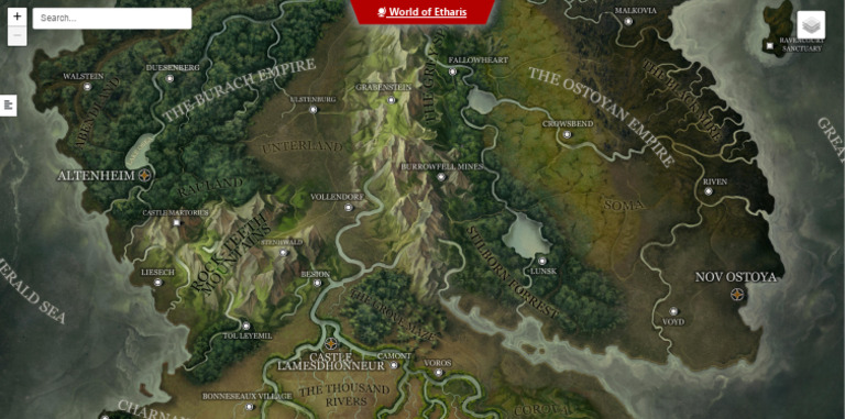 Map of Etharis in Etharis - World Anvil | PDF