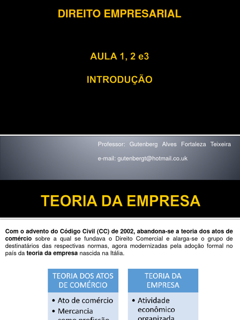 AULA 1 e 2 3 | PDF