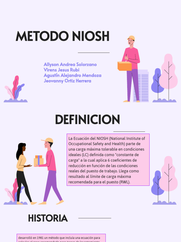 Metodo Niosh | PDF | Ecuaciones