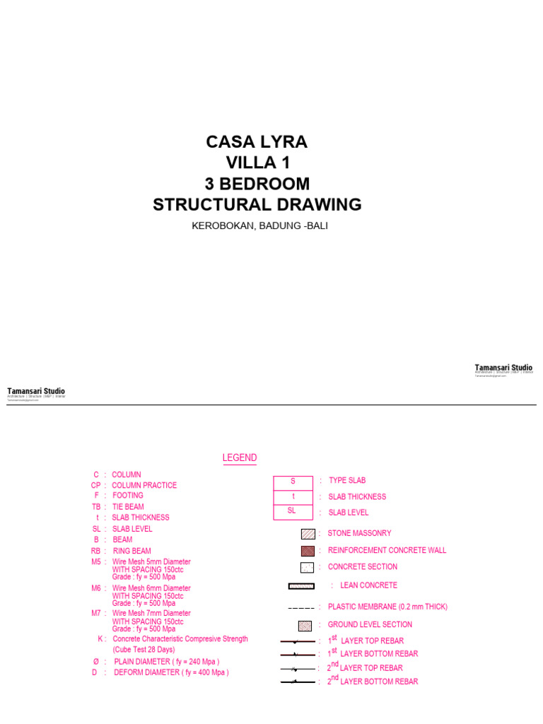 Structure For Lyra 3BR Rev 05062023 | PDF | Concrete | Civil Engineering