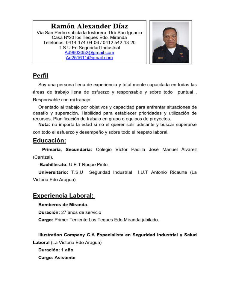 Curriculum Alex Actualizado (2) Original | PDF