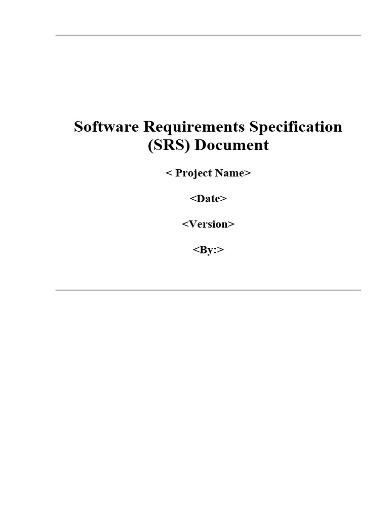 Srsdocumenttemplate | PDF | Computing | Information Technology