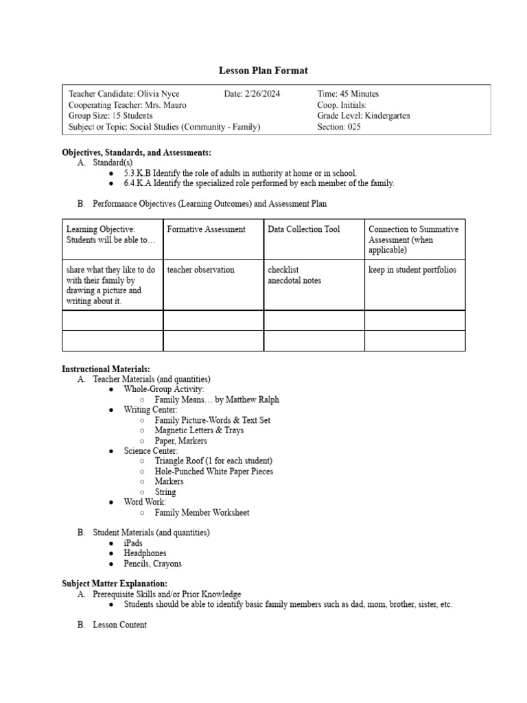 Community Unit Family | PDF | Behavior Modification | Human Communication